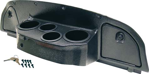 CUSTOM DASH, BLACK - GolfCartPartsDirect